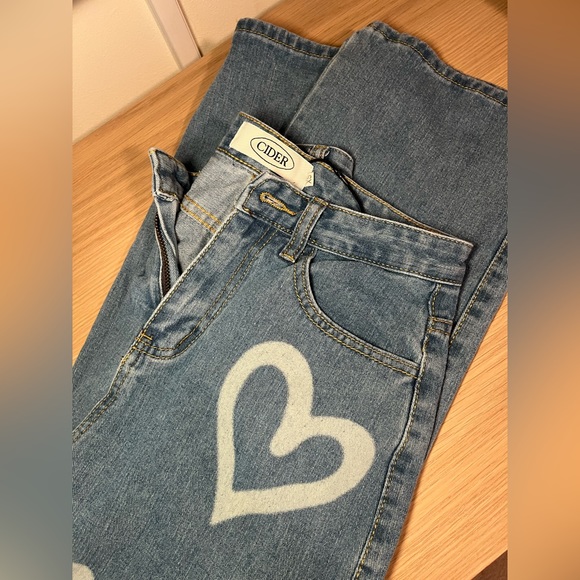 Cider | Jeans | Cider Heart Jeans Xs | Poshmark